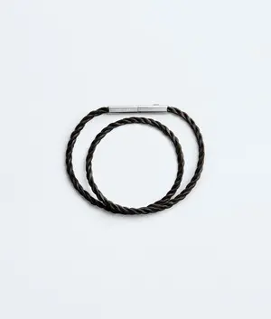 Bottega Veneta Rope Leather Bracelet
