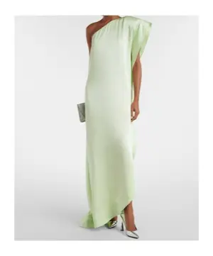 Stella McCartney Envers Asymmetric Satin Cocktail Dress