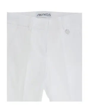 SIMONETTA Logo Casual Pants