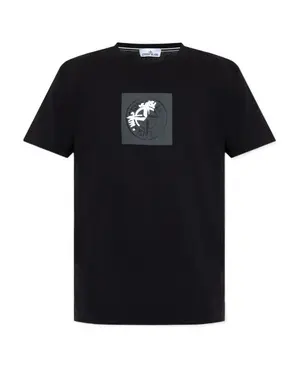 Stone Island Compass-print Cotton T-shirt