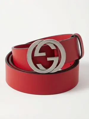 Gucci Double G Belt - Red