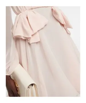 Giambattista Valli Bow Detail Ruched Mini Dress