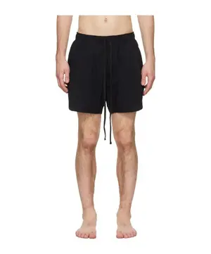 THOM KROM Elasticated Waistband Shorts - Black