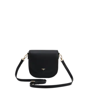 FABLE ENGLAND Beth Saddle Crossbody Bag - Black