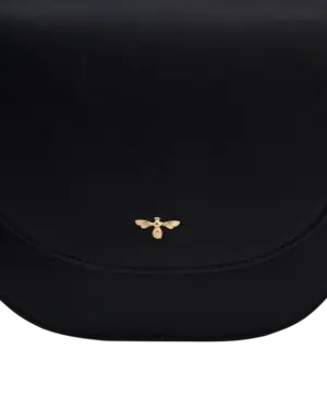 FABLE ENGLAND Beth Saddle Crossbody Bag - Black