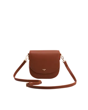 FABLE ENGLAND Beth Saddle Crossbody Bag - Tan