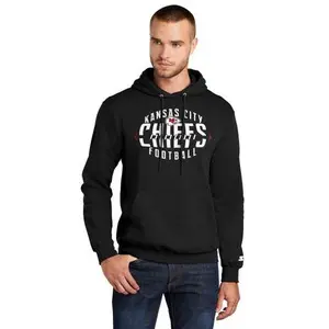 STARTER Kansas City Chiefs Football Pullover Hoodie - Black