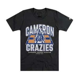 HOMEFIELD Duke Blue Devils Basketball Vintage T-shirt - Black