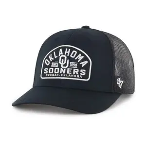'47 Oklahoma Sooners Leland Trucker Adjustable Hat - Black