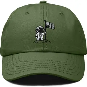 DALIX Moon Mission Dad Cap Olive