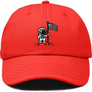 DALIX Moon Mission Dad Cap Red