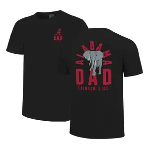 IMAGE ONE Alabama Crimson Tide Father's Day Mascot Overlay T-shirt - Black
