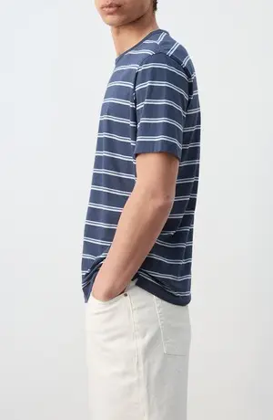Mango Stripe Crewneck T-shirt