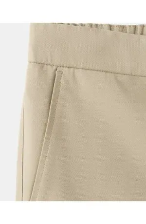 Mango Cotton-blend Twill Drawstring Shorts - Beige