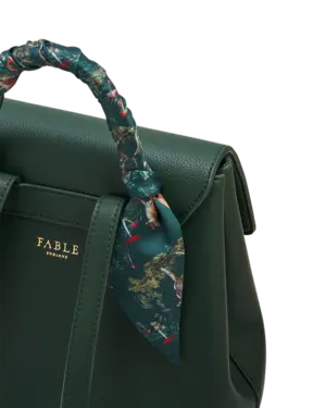 FABLE ENGLAND Laura Small Backpack - Dark Green