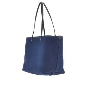 Fendi Reversible Denim "roll" Shopping Bag