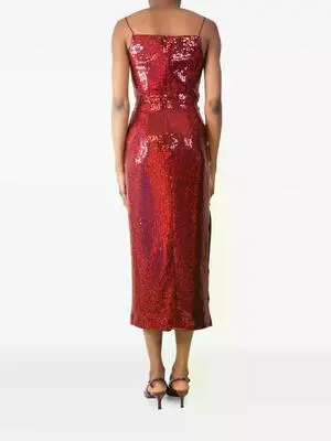 MARKARIAN Sequin Embellished Side-slit Dress