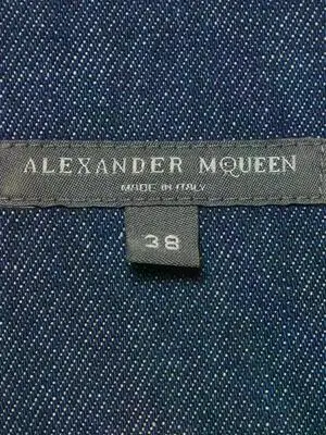 Alexander McQueen Denim Button-front Mini Dress