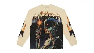 GODSPEED Sputnik Long Sleeve T-shirt - Bone