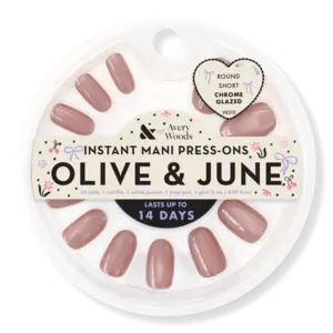 OLIVE & JUNE X Avery Woods Instant Mani Press-ons Collection - Chrome Glazed
