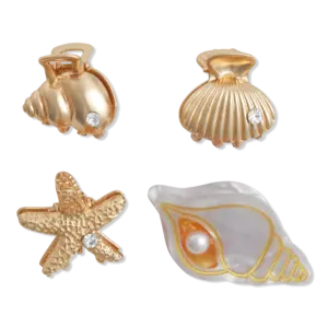PRODUCT-OBSESSED Set Of 4 Mini Shell Claw Clips - One-color