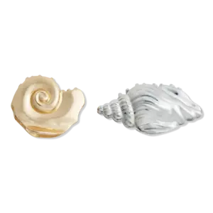 PRODUCT-OBSESSED Set Of Two Shell-shaped Claw Clips - One-color