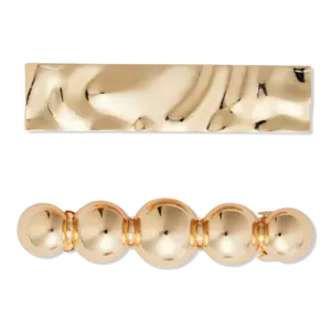 PRODUCT-OBSESSED Set Of Two Metal Barrettes - One-color