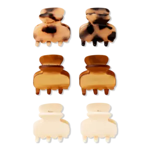 PRODUCT-OBSESSED Set Of 6 Mini Claw Clips - One-color