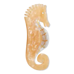 PRODUCT-OBSESSED Seahorse Claw Clip With Gold Tone Detail - One-color