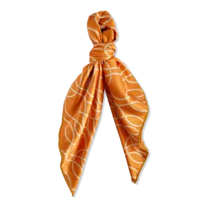 PRODUCT-OBSESSED Satin Scarf Hair Claw Clip - Orange