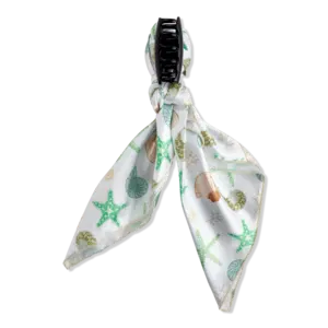 PRODUCT-OBSESSED Scarf Hair Claw Clip - Sea Shell
