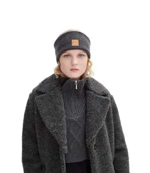 A.p.c. Polar Fleece Headband - Charcoal Grey