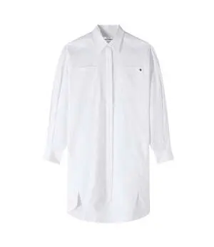 A.p.c. Oversized Cotton Shirt Dress - White