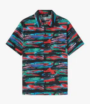A.p.c. Lloyd Short-sleeve Shirt - Multicoloured
