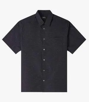 A.p.c. Rone Sizes Short-sleeve Shirt - Navy Blue