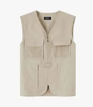 A.p.c. Alban Sleeveless Jacket - Beige