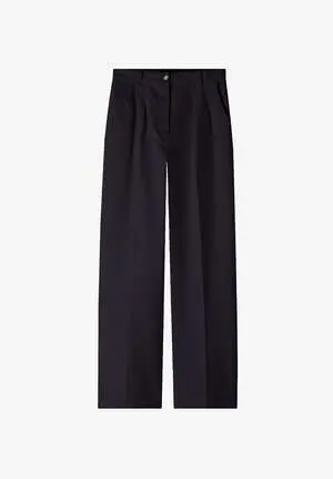 A.p.c. Tressie Wide Leg Pants - Navy Blue