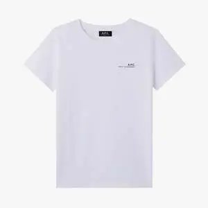 A.p.c. Cotton T-shirt With Logo Print - Grey