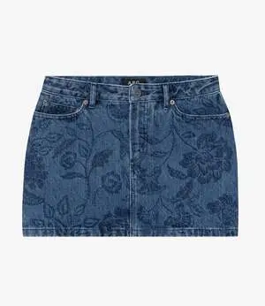 A.p.c. Mini-skirt Indigo - Stonewashed Indigo