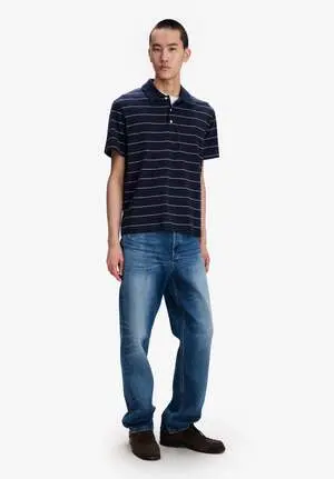 A.p.c. Henry Polo Shirt Iaj - Navy