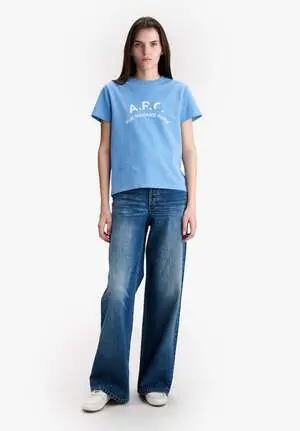 A.p.c. Logo T-shirt - Blue