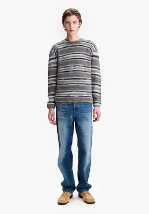 A.p.c. Striped Sweater - Gray