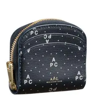 A.p.c. Demi-lune Mini Compact Wallet One Size - Navy Blue