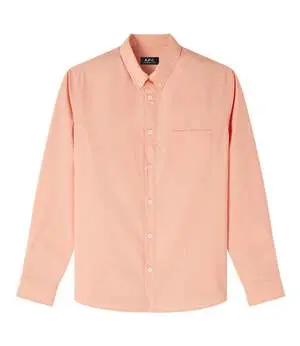 A.p.c. Edouard Logo Shirt Ead - Peach