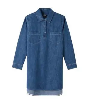 A.p.c. Denim Shirt Dress - Indigo