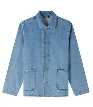 A.p.c. Kerlouan Logo Jacket - Light Blue