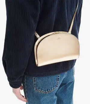 A.p.c. Demi-lune Clutch Bag - Gold