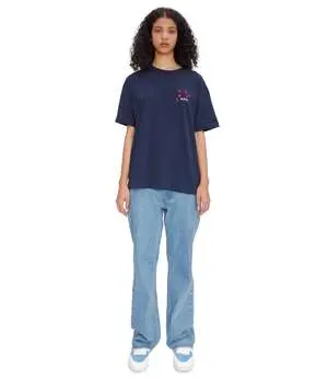 A.p.c. Relaxed Fit Jeans With Raw Edge Hem - Light Blue