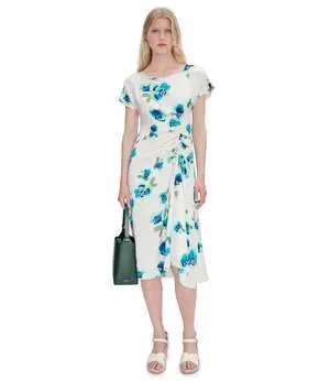 A.p.c. Juniper" Floral Midi Dress - Off White