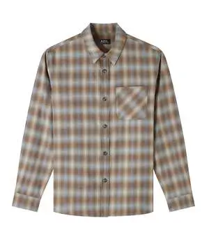 A.p.c. Trek Overshirt Brown - Hazelnut